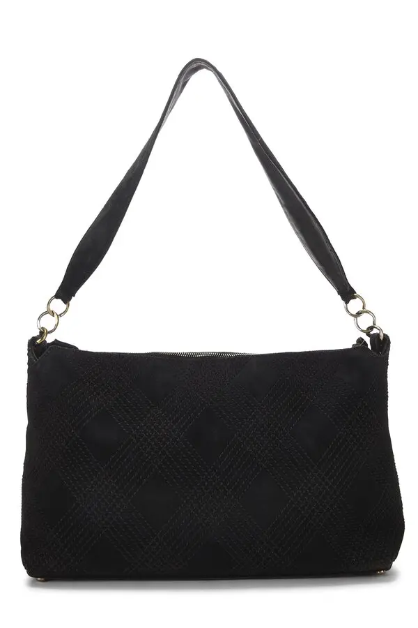 Chanel Wild Stitch Suede Shoulder Bag
