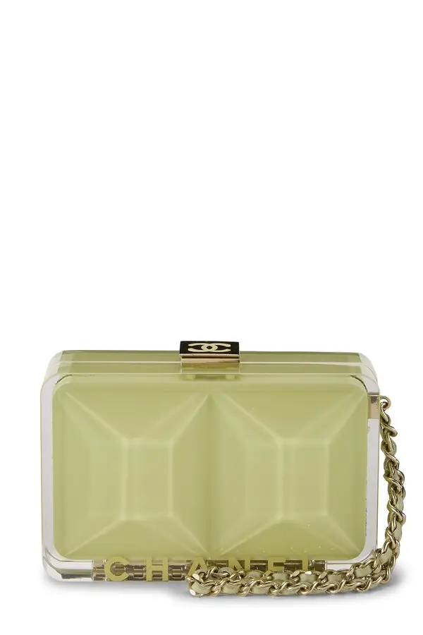 Chanel Lucite Minaudière - Green