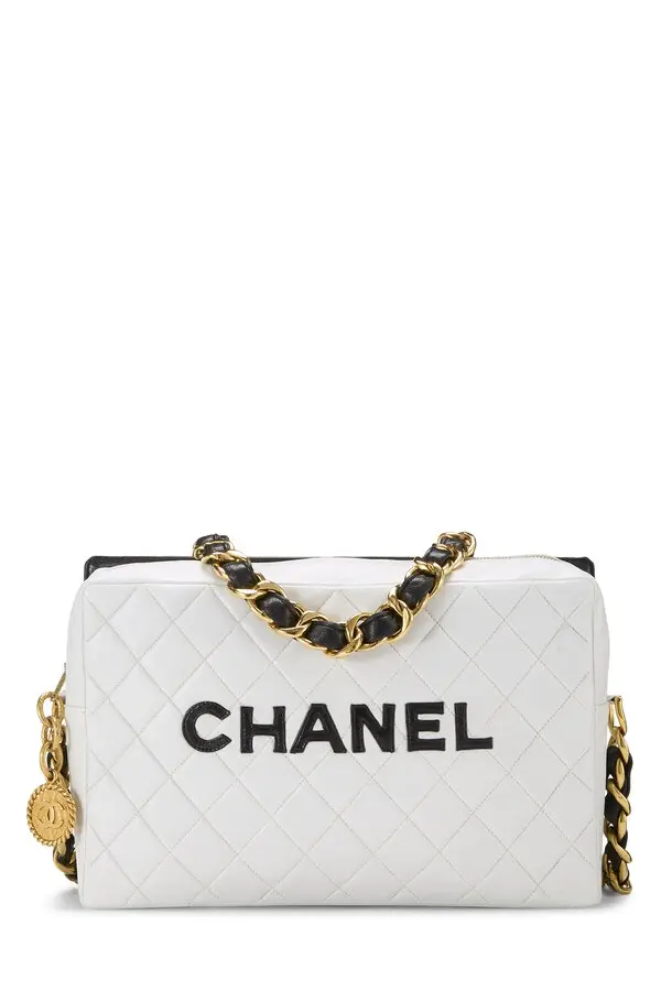 Chanel Lambskin Logo Camera Bag - Black