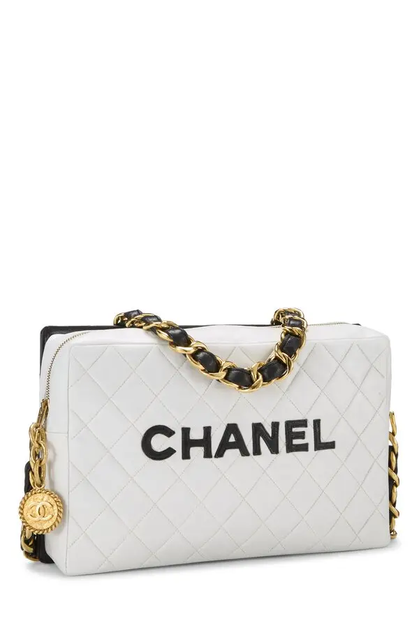 Chanel Lambskin Logo Camera Bag
