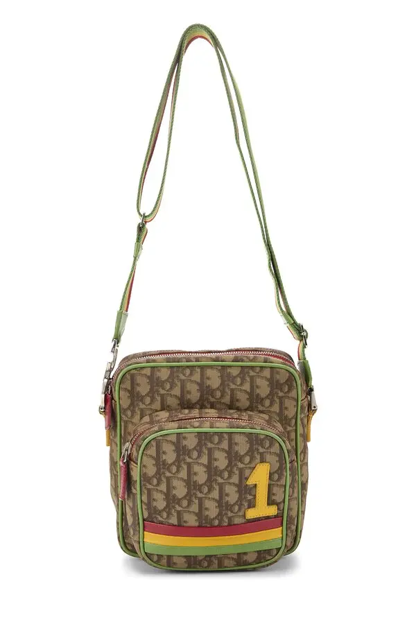 Dior Rasta Trotter Coated Canvas Shoulder Bag