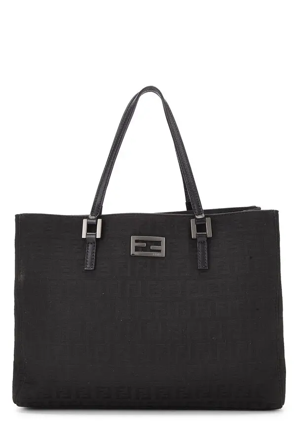 Fendi Zucchino Tote - Black