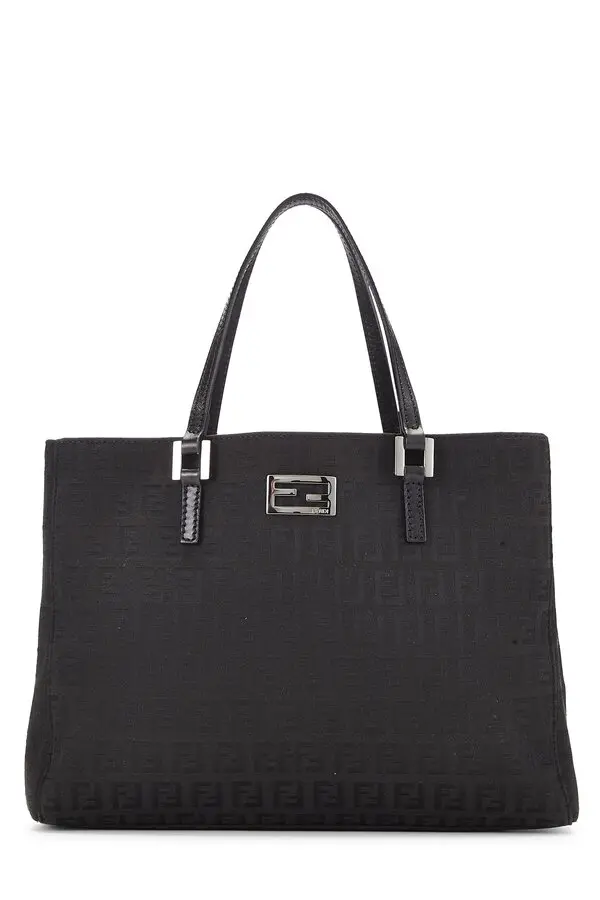 Fendi Zucchino Tote - Black