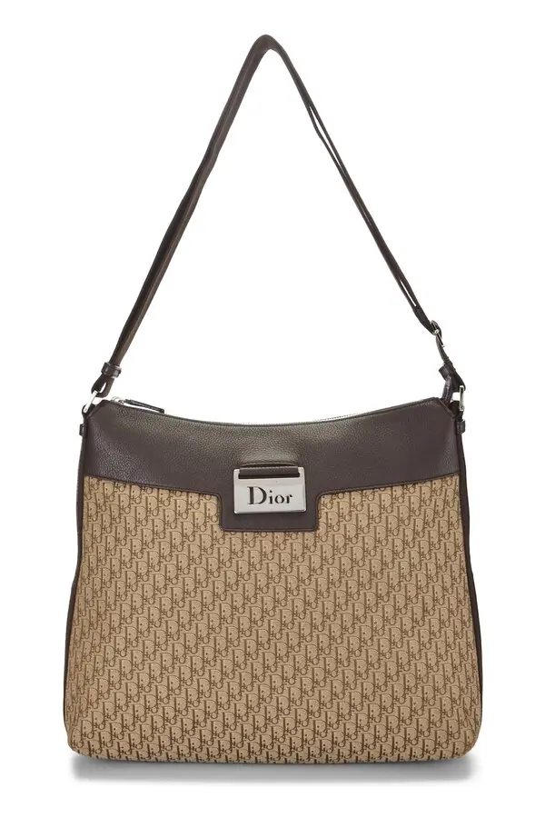 Dior Trotter Canvas Street Chic Messenger Bag - Brown