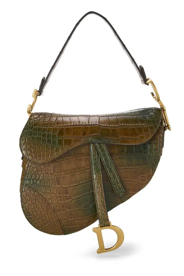 Dior Saddle Bag With Logo Hardware - Multi