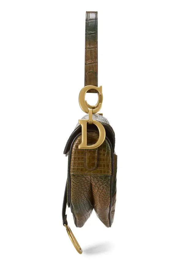 Dior Saddle Bag With Logo Hardware - Multi