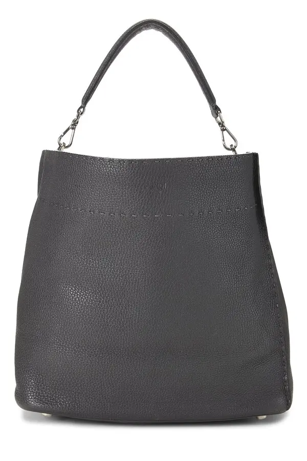 Fendi Leather Selleria Hobo Bag