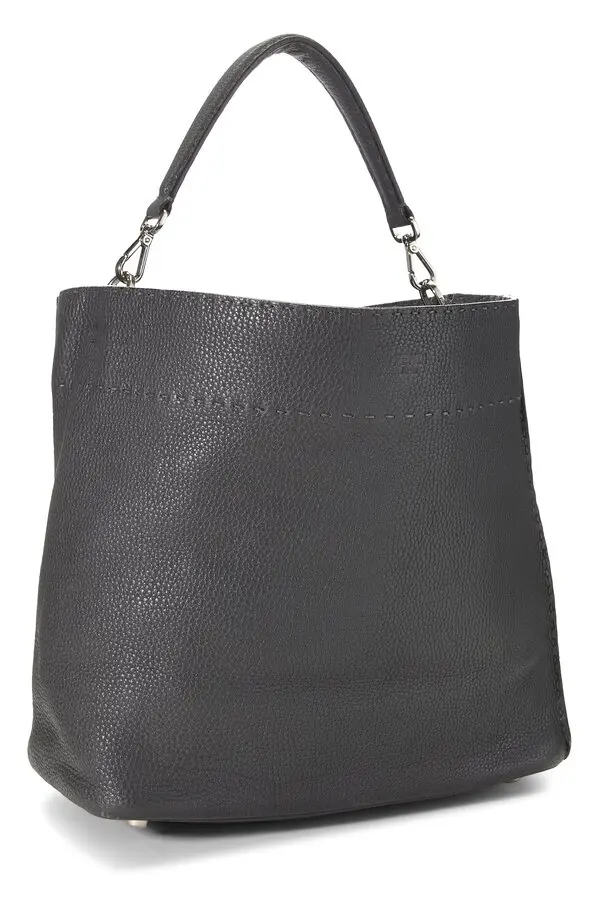 Fendi Leather Selleria Hobo Bag