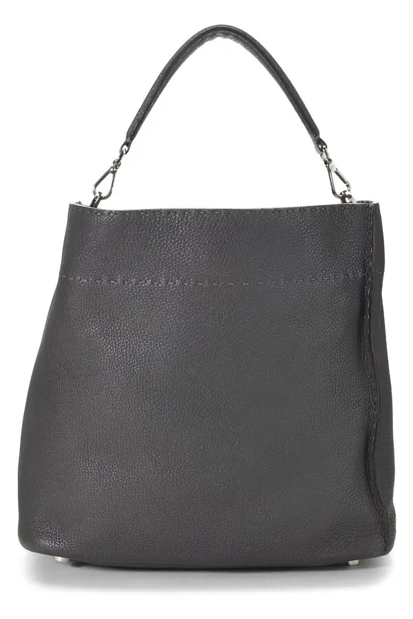 Fendi Leather Selleria Hobo Bag