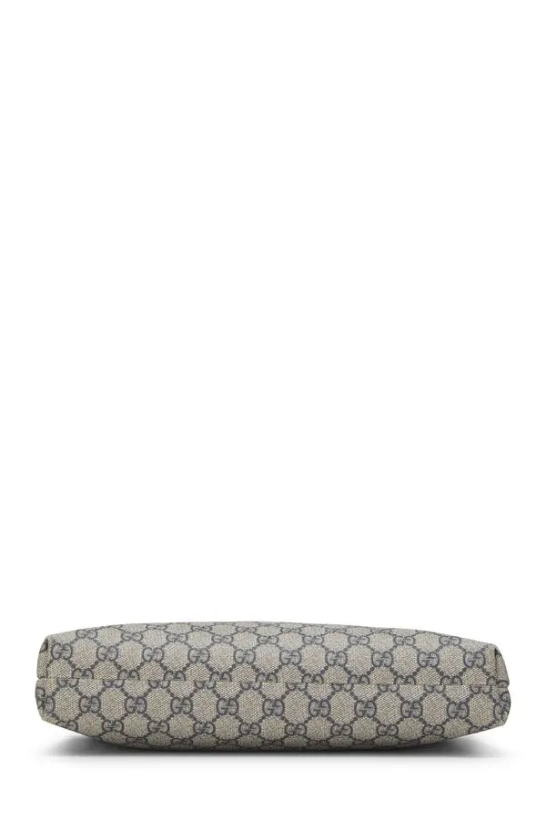 Gucci Gg Zip Flat Messenger - Navy