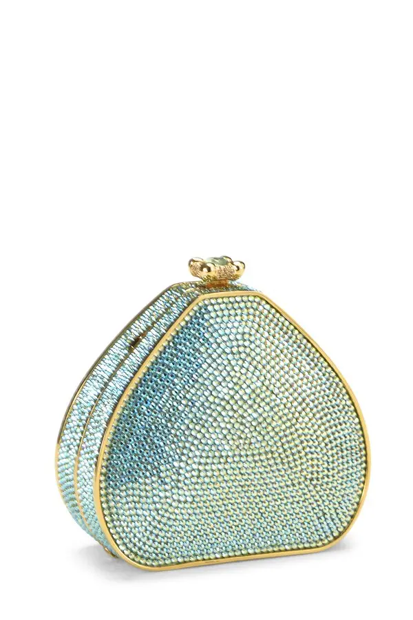 Judith Leiber Crystal Minaudière - Blue