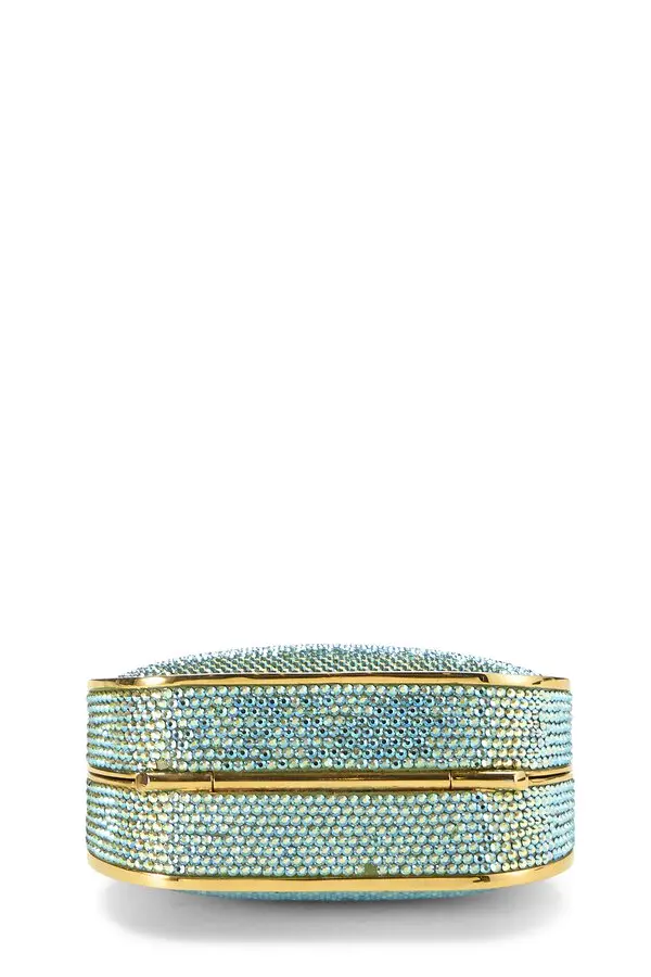 Judith Leiber Crystal Minaudière - Blue