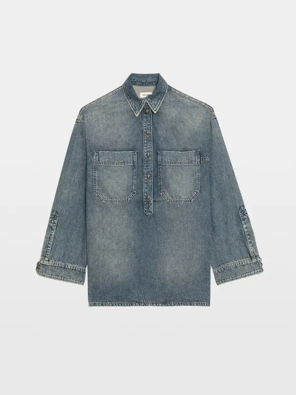 Zadig&Voltaire Timona Denim Shirt - Medium Blue