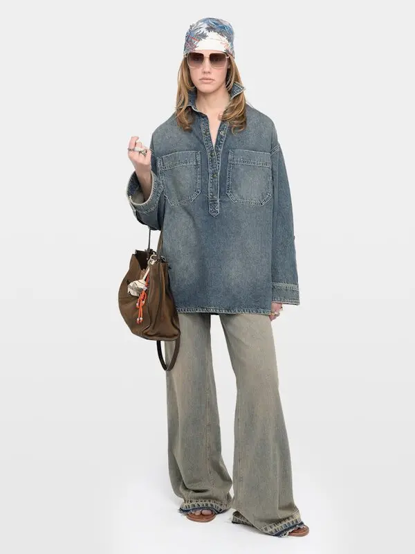 Zadig&Voltaire Timona Denim Shirt - Medium Blue