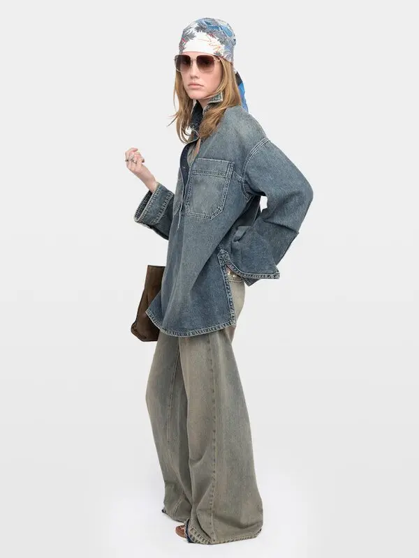 Zadig&Voltaire Timona Denim Shirt - Medium Blue