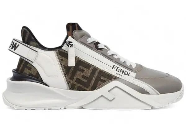 Fendi Flow Low Sneakers - Beige