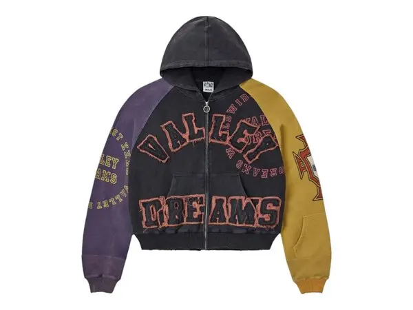 VALE FOREVER Crest Zip Up Hoodie - Multicolor