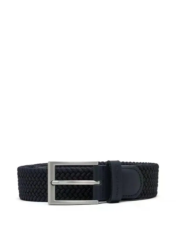 Armani Exchange Debossed Belt - Blue