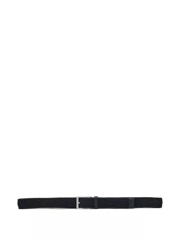Armani Exchange Debossed Belt - Blue