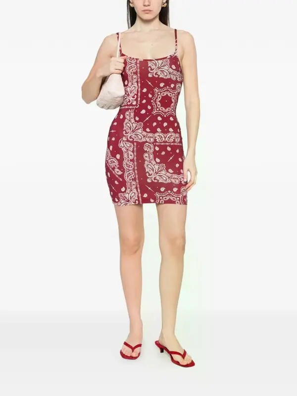 VENUJA Paisley Print Mini Dress