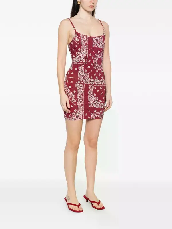 VENUJA Paisley Print Mini Dress