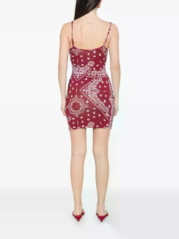 VENUJA Paisley Print Mini Dress
