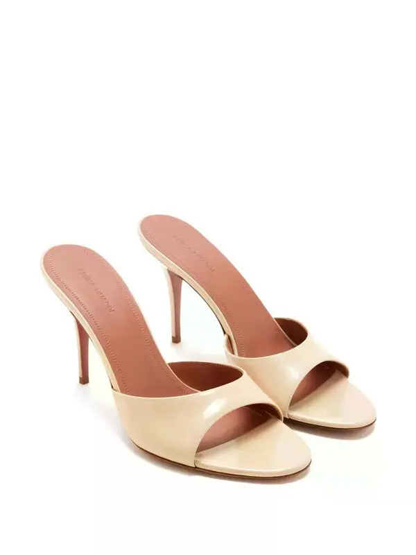Amina Muaddi Elodie Slippers - Neutrals