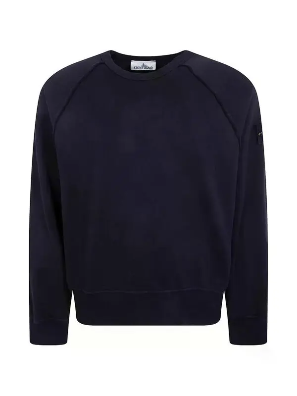 Stone Island Crew-neck Sweatshirt With Logo Patch