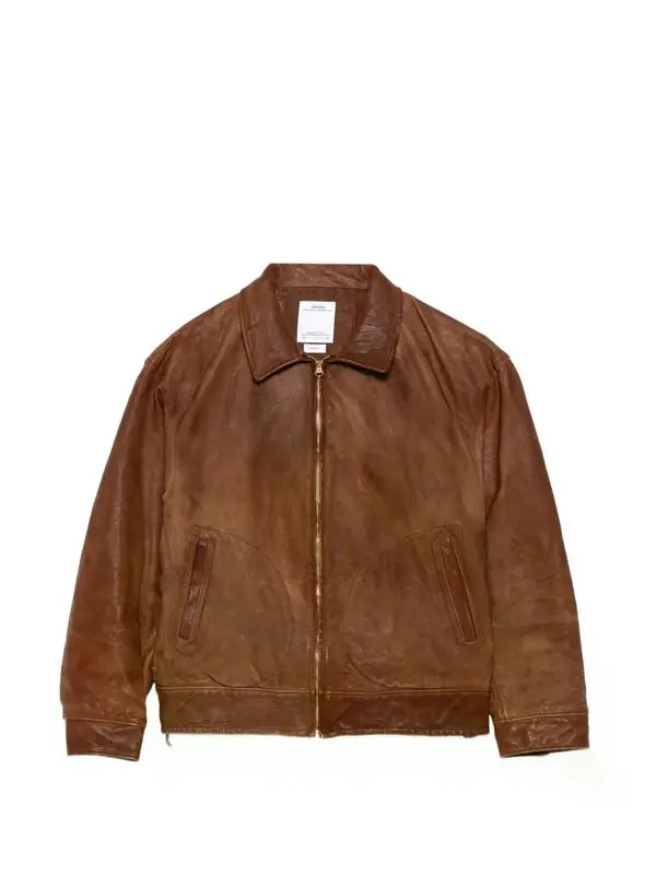 Visvim Strato Leather Jacket - Brown