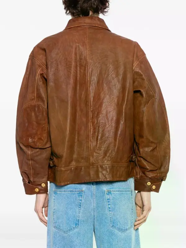 Visvim Strato Leather Jacket - Brown