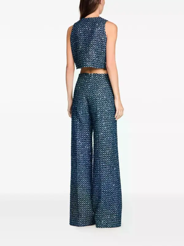 Sandro Sequin Embellished Cropped Waistcoat