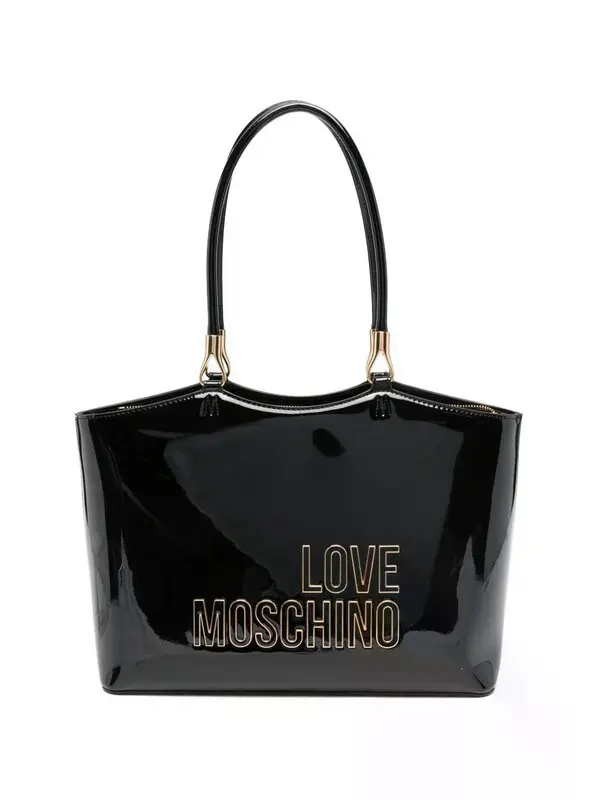 Moschino Logo-detail Tote Bag - Black