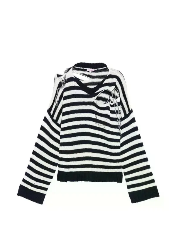 CHARLES JEFFREY Striped Sweater