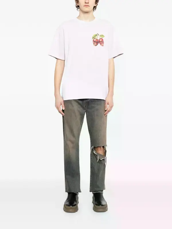 MELT Skull Printed T-shirt - Pink