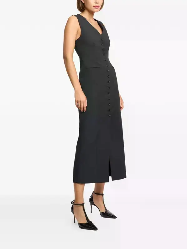Cinq À Sept Kallen Buttoned Dress - Blue
