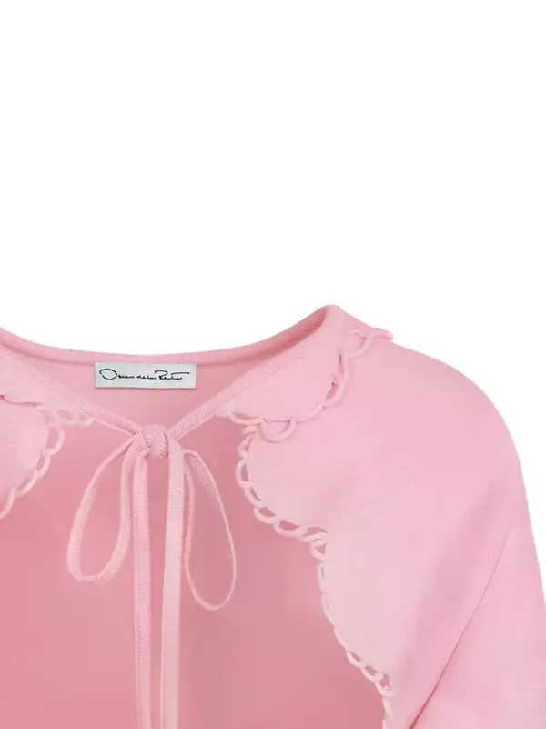 Oscar De La Renta Scallop-trim Cardigan
