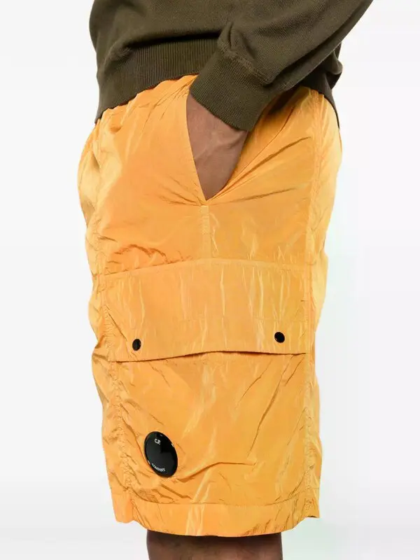 C.P. COMPANY Chrome-r Lens Boxy Cargo Shorts - Orange