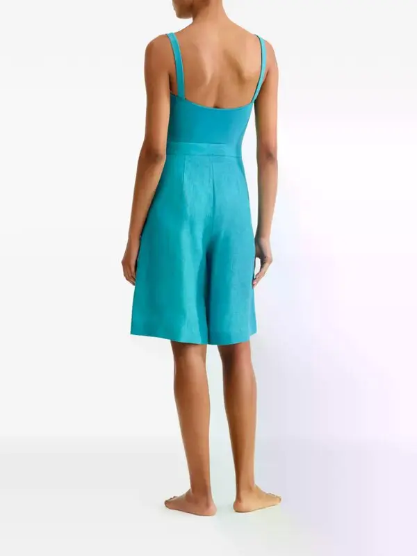 ERES Bermuda Pleated Shorts - Blue