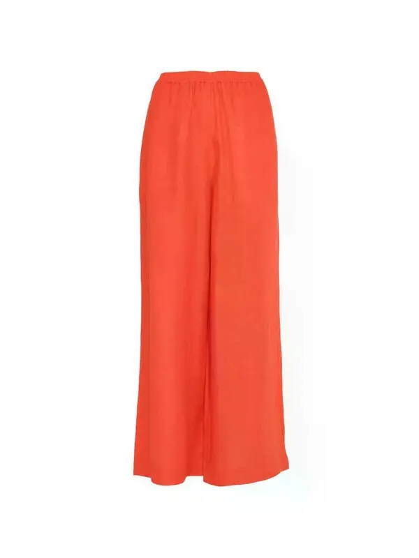 ERES Linen Wide-leg Trousers - Red