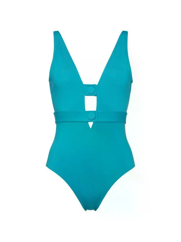 ERES Exception V-neckline One-piece Swimsuit - Blue