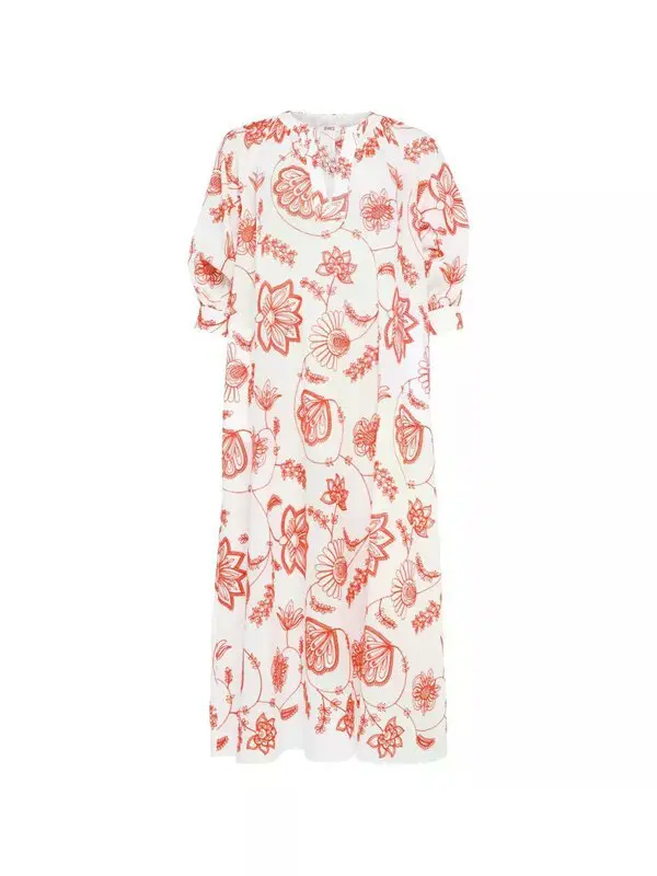 ERES Floral-print Dress - Red