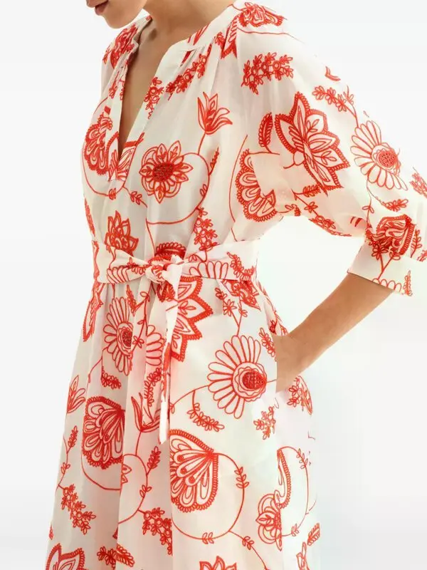 ERES Floral-print Dress - White