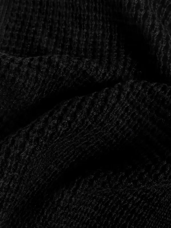 ALLSAINTS Textured Logo-plaque Scarf
