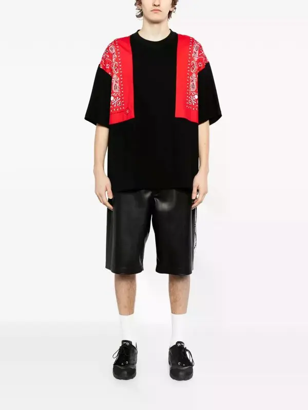 MASTERMIND WORLD Bandana-print T-shirt - Black
