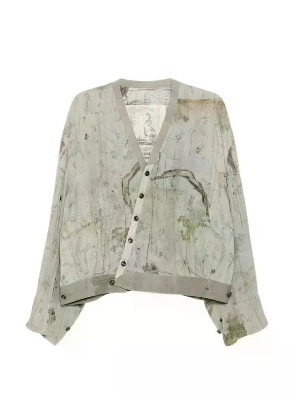 ZIGGY CHEN Printed Silk Jacket