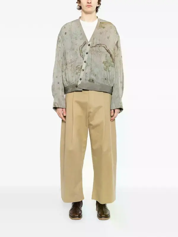 ZIGGY CHEN Printed Silk Jacket