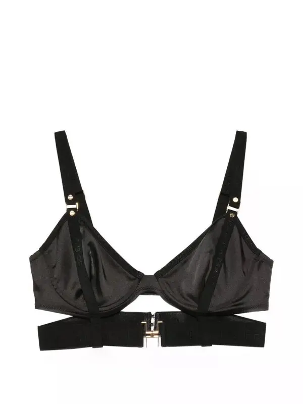 Elisabetta Franchi Adjustable-straps Bra - Black