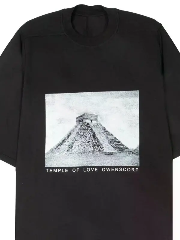 Rick Owens Graphic-print Oversized T-shirt - Black
