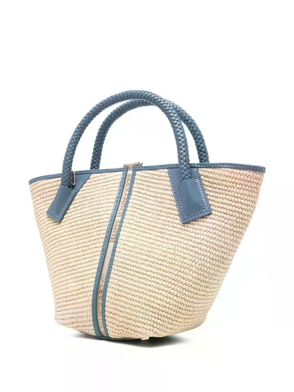 ALEXANDER SMITH Small Lauren Tote Bag With Braided Handle - Neutrals