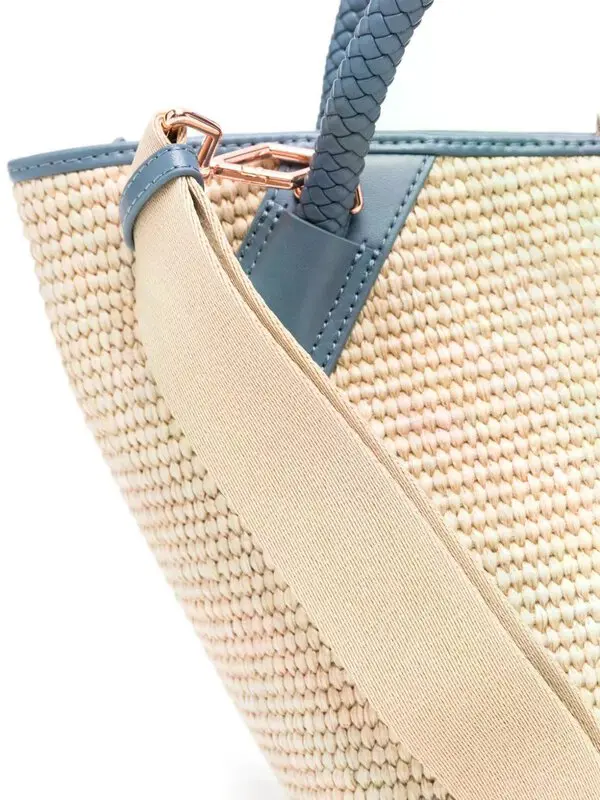 ALEXANDER SMITH Small Lauren Tote Bag With Braided Handle - Neutrals
